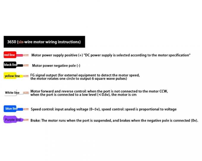 3650 BLDC Motor Wiring Guide: 5-Wire and 6-Wire Configurations