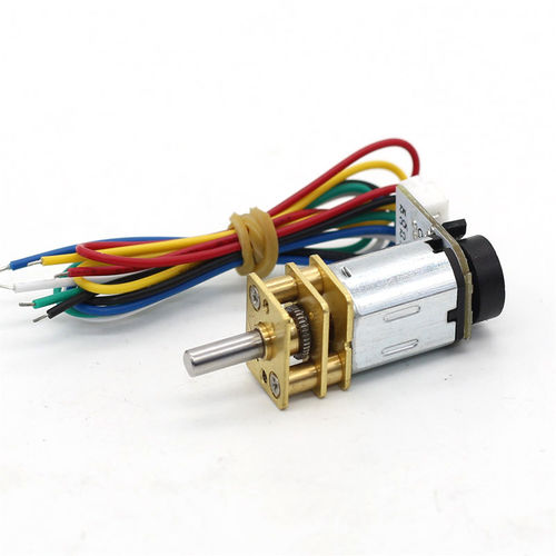 JGA12-N20B 6V Metal Gear DC Motor with Encoder: Precision Micro Gear Motor