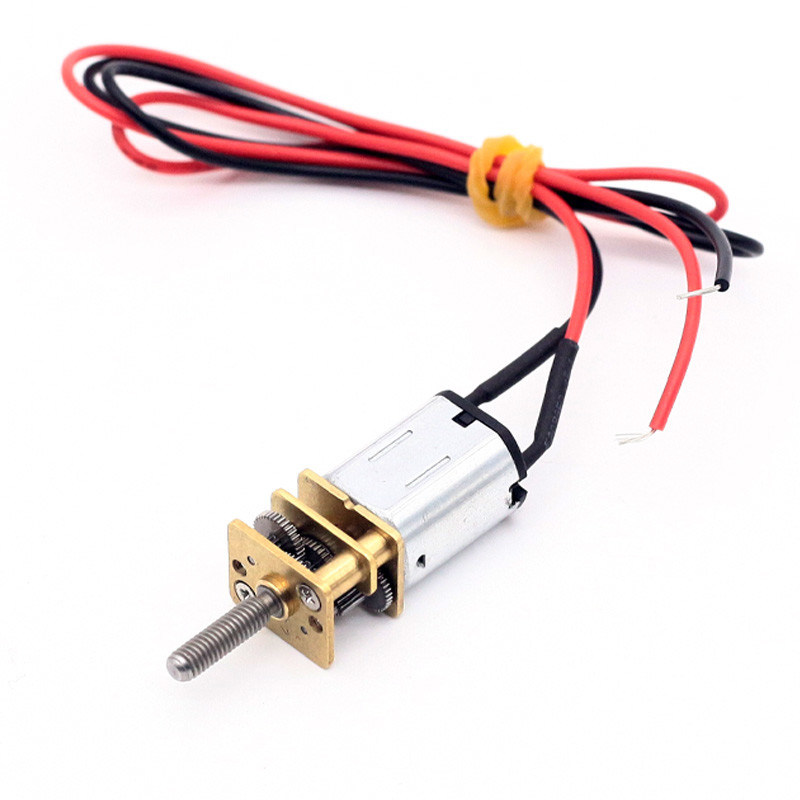 ASLONG JGA12-N20 Custom Threaded Shaft With Lead Wire 6V 10-1500RPM ...