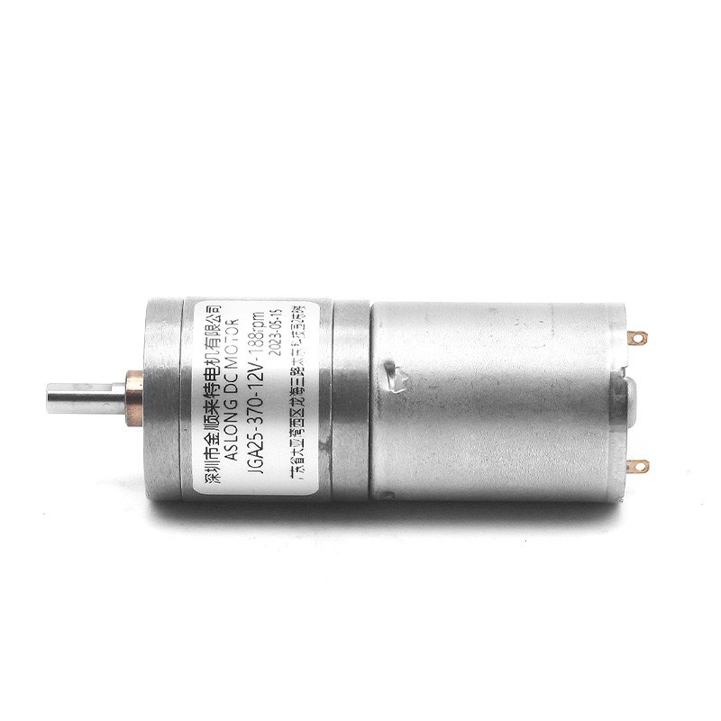 25mm Gear Motor DC 12V For Robots JGA25-370 Micro Dc Gear Motor 6v Dc ...