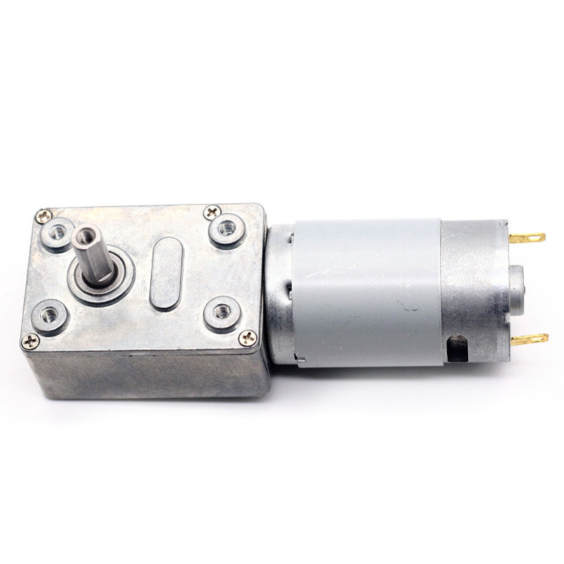 Worm Gear Motor Reducer JGY-395 Worm Gear Right Angle Motor 12v Dc Worm ...