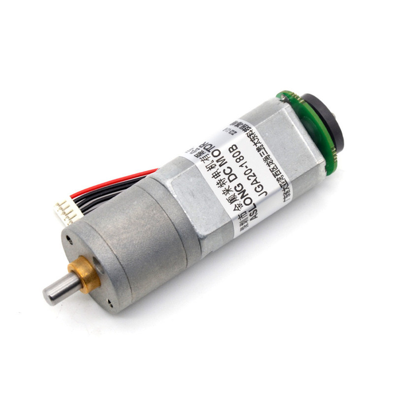 Brush Motor Encoder JGA20-180B 12V 21RPM 1:374 12v Dc Motor With ...
