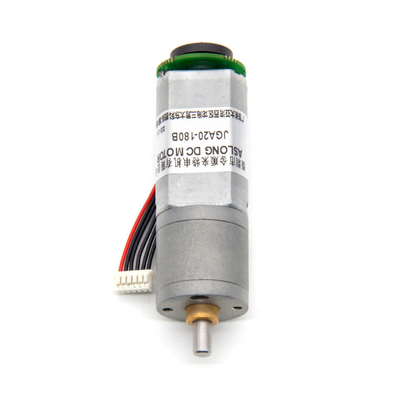 12v Dc Motor With Encoder JGA20-180B 12V 53RPM 1:150 12v Dc Motor ...