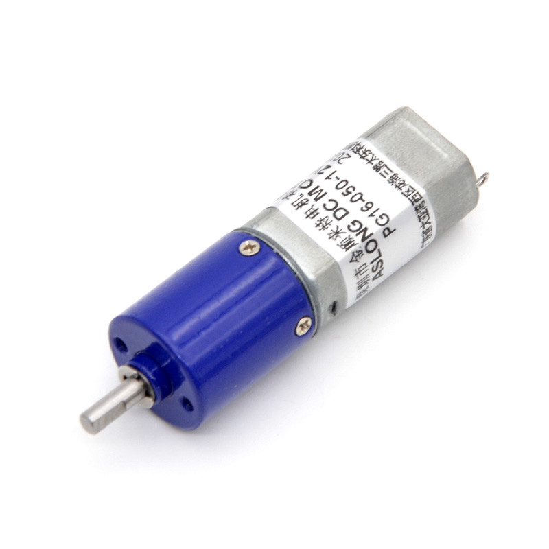 High Torque 12v 2000rpm Low Speed DC Reduction Motor PG16-050 16mm ...