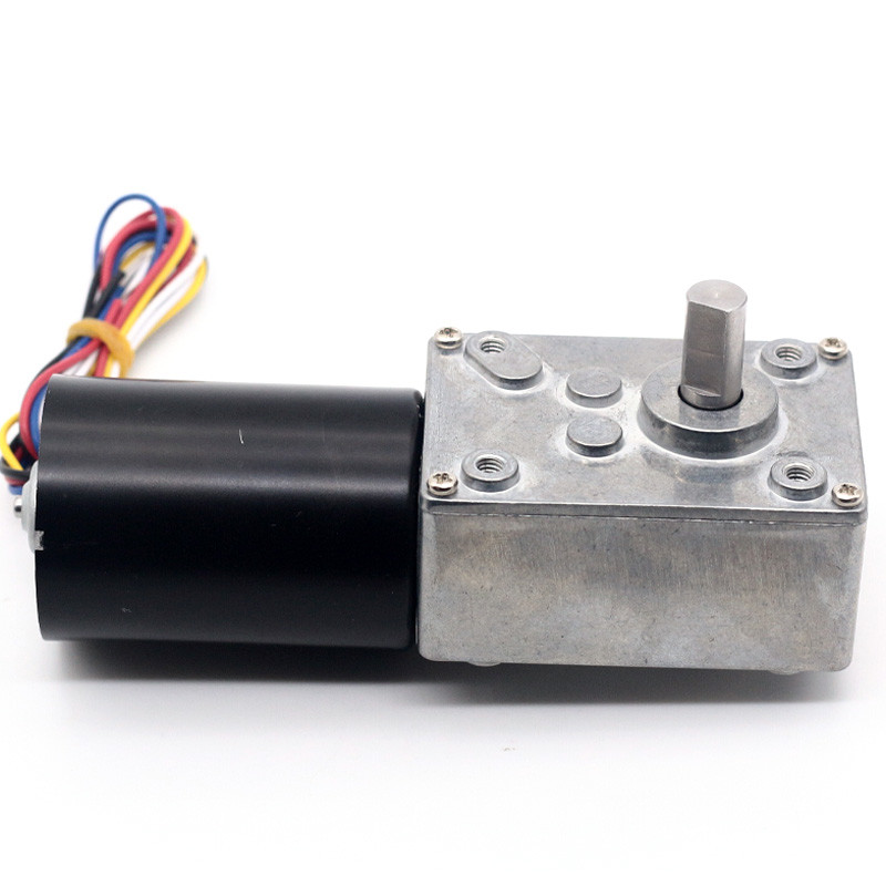 Micro Brushless DC Right Angle Motor A58-3650 Worm Gear Motor DC 24V ...