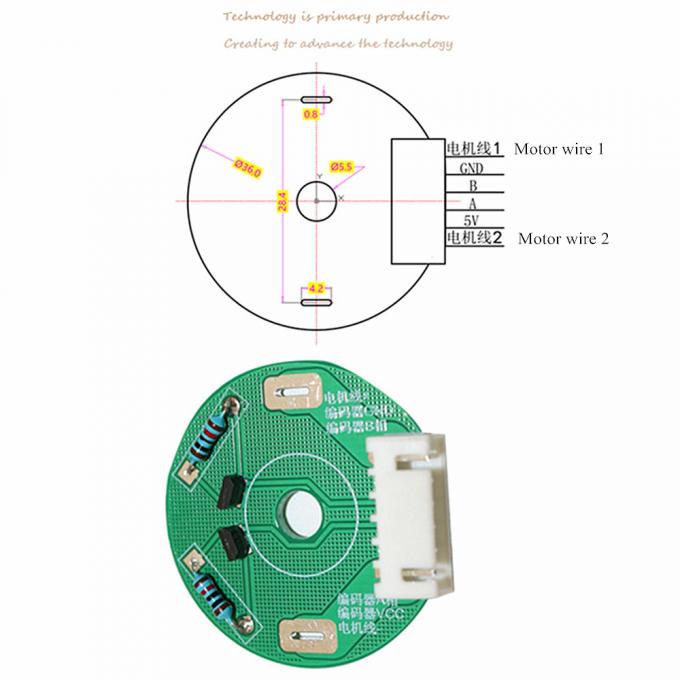 3650 DC Motor Accessories 11PPR Hall Bldc Encoder Magnetic Code Disc